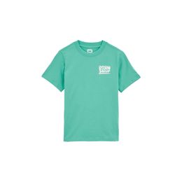 WE Fashion T-Shirt Jungen Gr&ouml;&szlig;e 98/104 gr&uuml;n / wei&szlig;