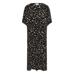 Kaffe Kleid 'Isabella' Damen Gr&ouml;&szlig;e 42 beige / schwarz Sommerkleid