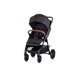 Chipolino Kinderwagen Ultera Buggy klappbar Korb Federung Hinterradbremse Gurt schwarz