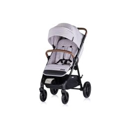 Chipolino Kinderwagen Ultera Buggy klappbar Korb Federung Hinterradbremse Gurt grau