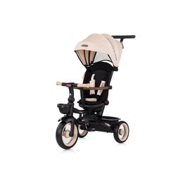 Chipolino Dreirad, Tricycle Urban Lenker mit Licht, klappbar, Sitz drehbar, Korb beige