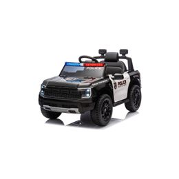 Chipolino Kinder Elektroauto Ford Police Bluetooth, Fernbedienung, Gurt, MP3 sschwarz