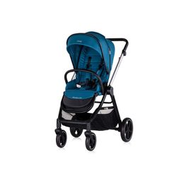 Chipolino Kombikinderwagen 3 in1 Marbella Fu&szlig;abdeckung Einlage i-Size Babyschale blau