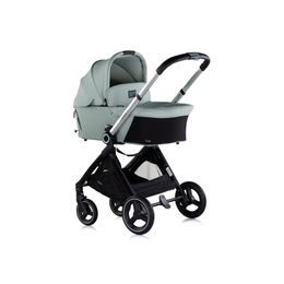 Chipolino Kinderwagen Elite 3 in 1 i-Size Babyschale Sportsitz Babywanne Tasche gr&uuml;n