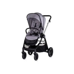 Chipolino Kombikinderwagen 3 in1 Marbella Fu&szlig;abdeckung Einlage i-Size Babyschale grau