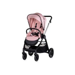 Chipolino Kombikinderwagen 3 in1 Marbella Fu&szlig;abdeckung Einlage i-Size Babyschale rosa
