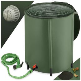 TecTake&reg; Regentonne, mit Hahn und &Uuml;berlaufschutz, wetterbest&auml;ndig, Oberseite abnehmbar
