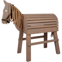 Holzpferd Small Foot "grau", grau, Stehtiere, KinderB:53cm H:111cm L:111cm, B:53cm H:111cm L:111cm