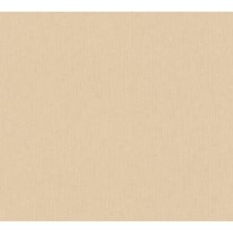 Vliestapete Versace "Wallpaper Versace 5 Uni", beige, B:0,7m H:0,01m L:10,05m, Vlies, Tapeten, leicht strukturiert