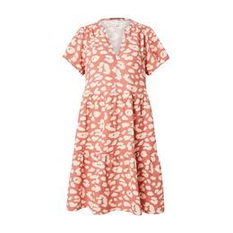QS Kleid Damen Größe 38 hellbeige / koralle