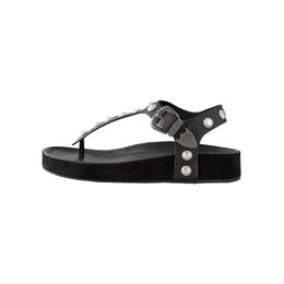 next Zehentrenner Damen Größe 43 schwarz / silber
