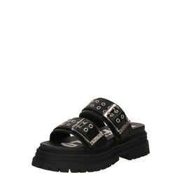 Buffalo Pantolette 'LENNOX' Damen Größe 38 schwarz / silber