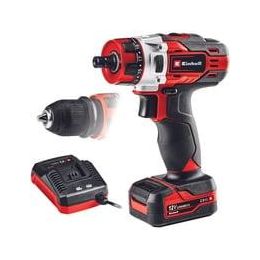 Einhell Akku-Bohrschrauber TE-CD 12/1 X-Li, 12Volt rot/schwarz, Li-Ionen Akku 2Ah