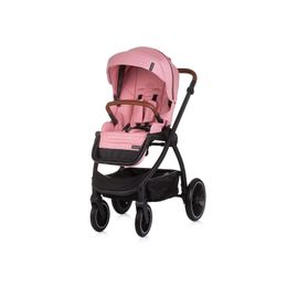 Chipolino Kombikinderwagen 3 in 1 Prestige Babywanne Rucksack i-Size Babyschale rosa