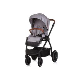 Chipolino Kombikinderwagen 3 in 1 Prestige Babywanne Rucksack i-Size Babyschale grau