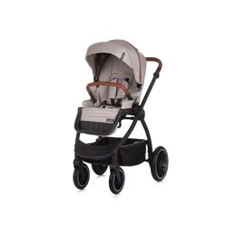 Chipolino Kombikinderwagen 3 in 1 Prestige Babywanne Rucksack i-Size Babyschale beige