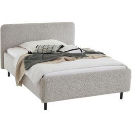 Meise Möbel Polsterbett MEISE.MÖBEL "Primo wahlweise mit Bettkasten", beige, B:163cm H:105cm L:218cm, Betten, erhältlich in verschiedenen Breiten