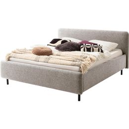 Meise Möbel Polsterbett MEISE.MÖBEL "Primo wahlweise mit Bettkasten", beige, B:183cm H:105cm L:218cm, Betten, erhältlich in verschiedenen Breiten