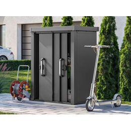 120 x 78 cm Gartenschrank L, anthrazit - (GFPV00921)