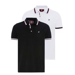 Williot Poloshirt Herren Gr&ouml;&szlig;e L marine / weinrot / schwarz / wei&szlig;