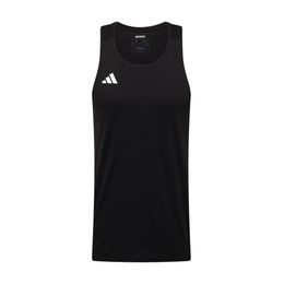 adidas Performance Sporttop 'Adizero' Herren Größe M schwarz / weiß
