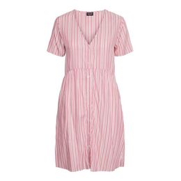 Pieces Kleid 'ALVINA' Damen Größe 38 hellpink / weiß Winterkleid