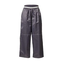 Topshop Hose Damen Größe 32/34 dunkelgrau / weiß