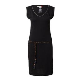 Ragwear Kleid 'SLAVKA' Damen Größe 38 braun / schwarz / weiß Winterkleid