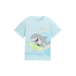 Tom Tailor T-Shirt Jungen Größe 92/98 azur / hellblau / grau / apfel