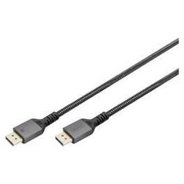 Digitus DisplayPort Anschlusskabel DisplayPort Stecker 3 m Schwarz DB-340201-030-S dreifach geschirmt, Flexibel, Halogenfrei, Rund DisplayPort-Kabel