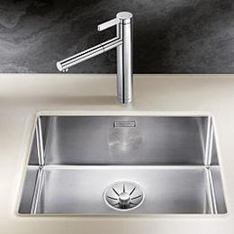 Blanco Claron Spüle 521577 500-U, 54 x 44 mm, Edelstahl Seidenglanz, ohne Ablauffernbedienung