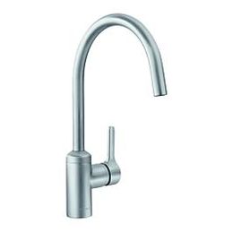 Kludi Bingo Star Küchenarmatur 428039678 edelstahlfinish, schwenkbarer Auslauf