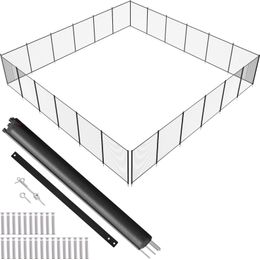 VEVOR Poolzaun, 1,21 x 21,95 m abnehmbarer Kindersicherheits-Poolzaun, einfache DIY-Installation, Schwimmbadzaun, 340 g Teslin-PVC-Poolzaunnetz, schützt Kinder und Haustiier