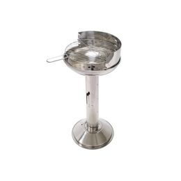 Expo-Börse Kynast Edelstahl BBQ Säulengrill Grillfläche 39cm Kohlegrill