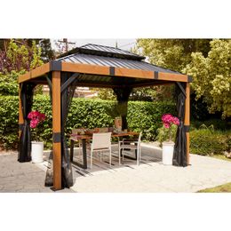 Sojag Aluminium Pavillon Fontana 10x12 inkl. Moskitonetz