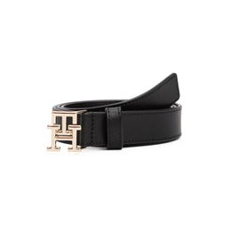 Tommy Hilfiger G&uuml;rtel 'TH Monogram Plaque Buckle' Damen Gr&ouml;&szlig;e 75 schwarz