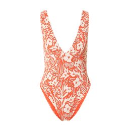 Tommy Hilfiger Underwear Badeanzug Damen Gr&ouml;&szlig;e L anthrazit / orange / wei&szlig;