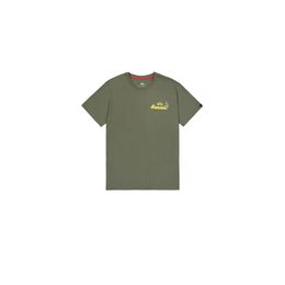 Alpha Industries T-Shirt 'Pearl Harbor' Herren Gr&ouml;&szlig;e 4XL gelb / oliv / kirschrot / schwarz