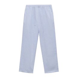 Mango Hose Damen Gr&ouml;&szlig;e 44 hellblau / wei&szlig;