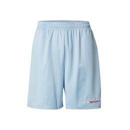 Karl Kani Shorts Herren Gr&ouml;&szlig;e 35/36 hellblau / blutrot / offwhite