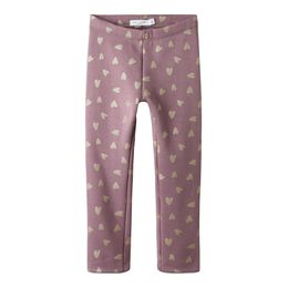 name it Leggings 'NMFTavina' M&auml;dchen Gr&ouml;&szlig;e 122 gold / mauve
