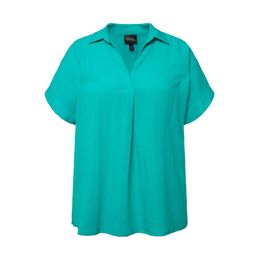 Ulla Popken Bluse Damen Gr&ouml;&szlig;e 4XL/5XL smaragd