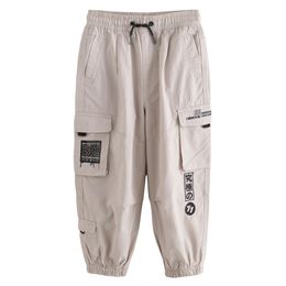 next Cargohose Jungen Gr&ouml;&szlig;e 170 greige / schwarz