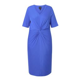 Ulla Popken Kleid Damen Gr&ouml;&szlig;e 54/56 rauchblau Winterkleid