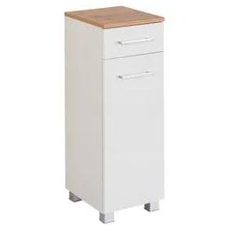 Unterschrank Welltime "Avignon", weiß (weiß, weiß), B:30cm H:79cm T:35cm, Schränke, Bad-Unterschrank, stehende und hängende Montage möglich