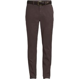LANDS' END Straight Fit Chinos mit Textur, Herren,  Braun, Baumwolle/Lyocell (Viskose)/Baumwoll-Mischung, by Lands' End
