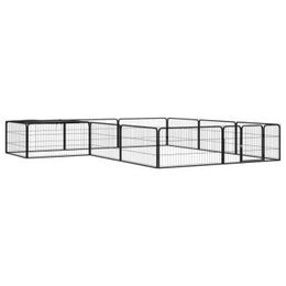 vidaXL Hunde Laufstall Stahl Pulverbeschichtet Freilaufgehege mehrere Auswahl 3 m, 3 m, 50 cm