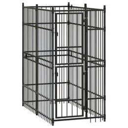 vidaXL Hundezwinger Box Stahl 96 cm, 1,92 m, 2 m