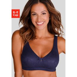 Minimizer-BH Nuance, Damen, Gr. 100, Cup C, blau (marine), Obermaterial: 74% Polyamid, 22% Elasthan, 4% Baumwolle, BHs Minimizer-BH, ohne B&uuml;gel mit breiten, leicht wattierten Tr&auml;gern