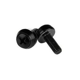 StarTech.com Montageschrauben, M6, 16mm, Stahl, Packung &agrave; 100 St&uuml;ck - CABSCRWSM62B